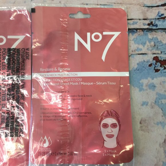 number7 | Skincare | No 7 Restore Renew Face Neck Multi Action Facemask ...